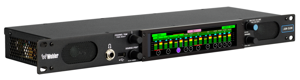 iAM-SUM16: 16-Channel 3G-SDI & Analog Audio Monitor & Mixer
