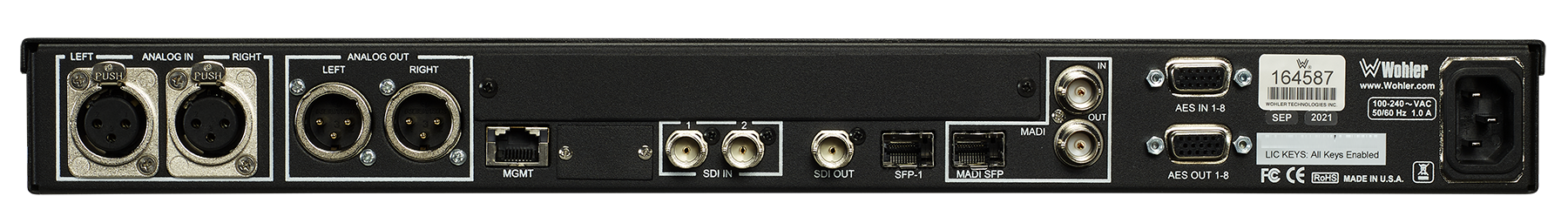 iAM1-12G: 16-Channel 12G-SDI Audio Monitor