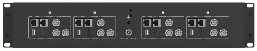 vMON-2440-4K: Quad 4.1-Inch 12G-SDI LCD Video Monitor